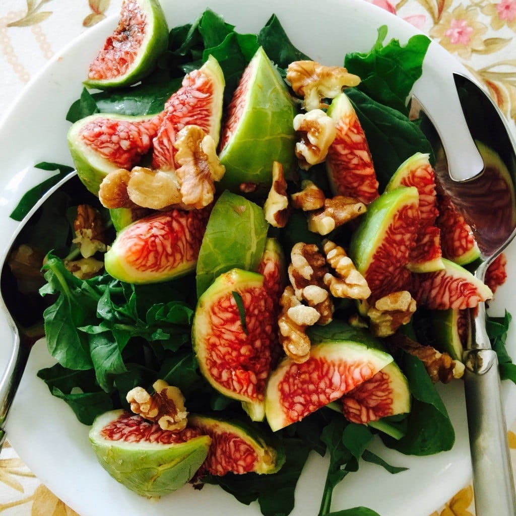 What’s Cooking?…Fig, Rocket and Walnut Salad | susies-scraps.com
