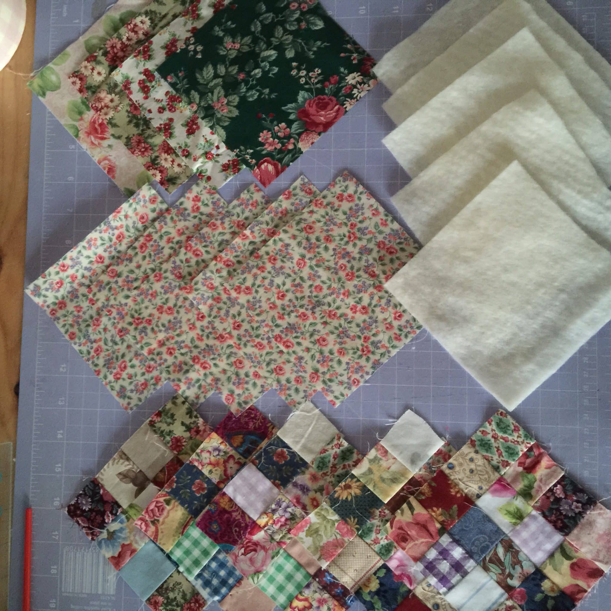 Quilted Scrap Fabric Basket | susies-scraps.com