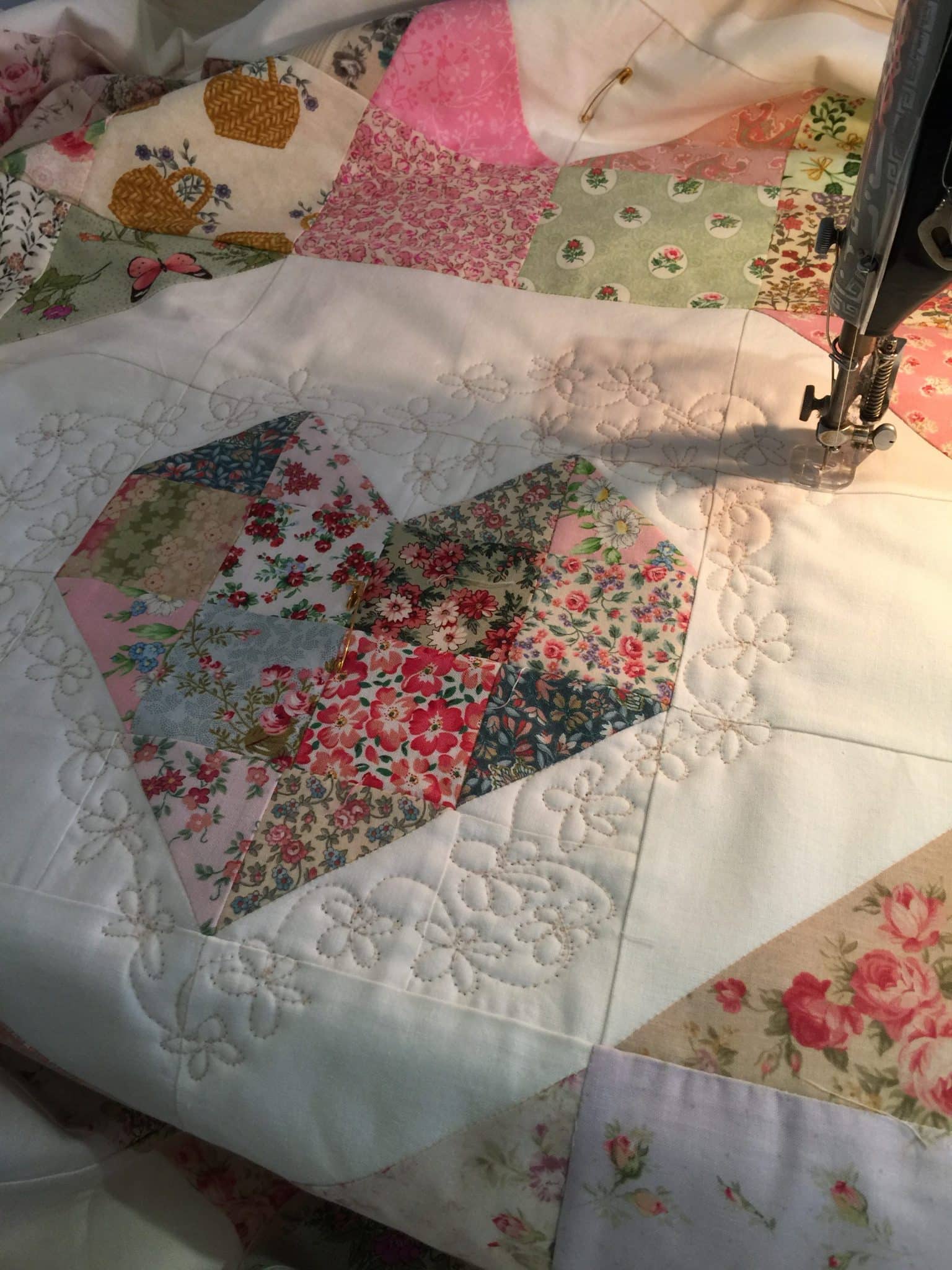 Quilting Daisies | susies-scraps.com