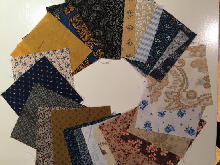 Uneven Nine Patch Quilt Pattern Antique Style | susies-scraps.com