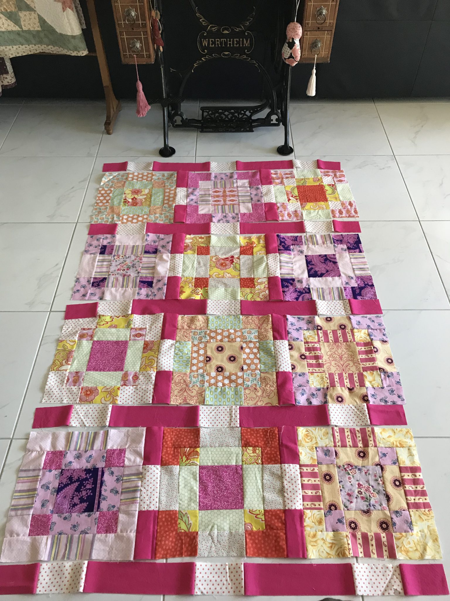 On The Tiles Quilt and Pattern | susies-scraps.com