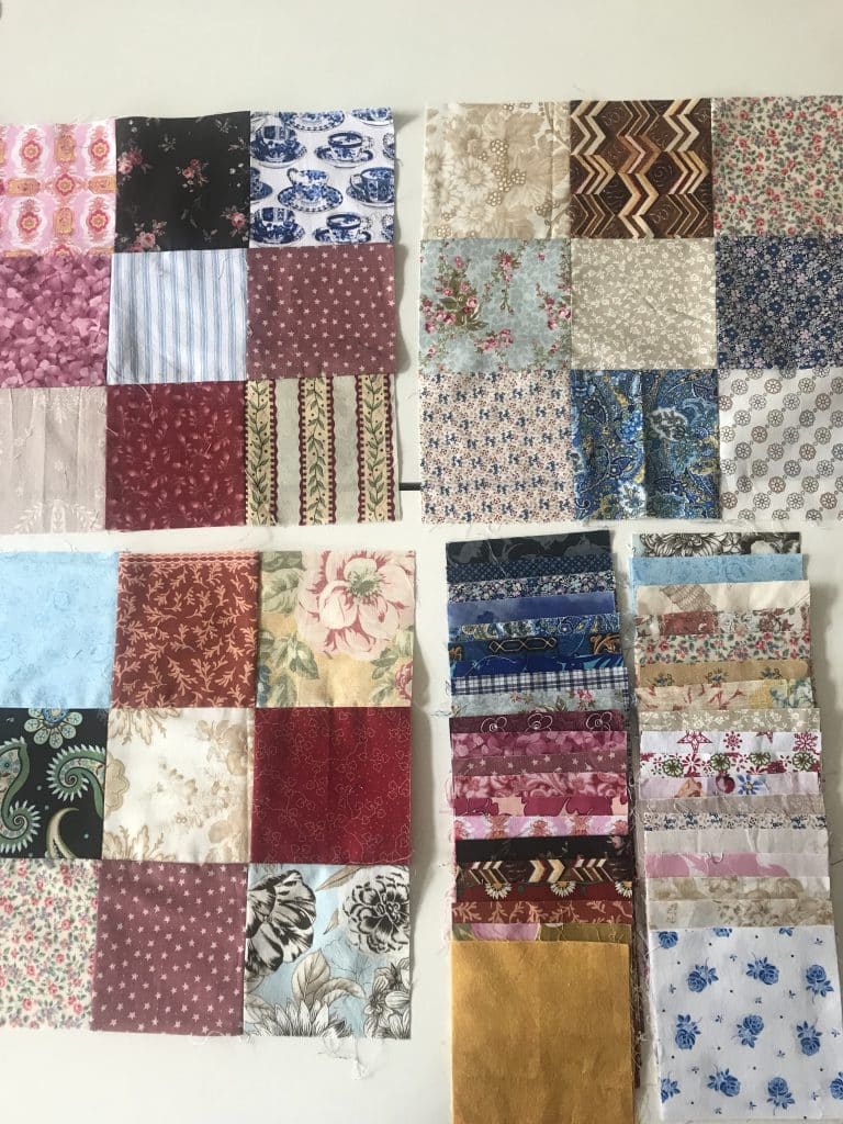 Antique One Patch Block Made Easy | susies-scraps.com