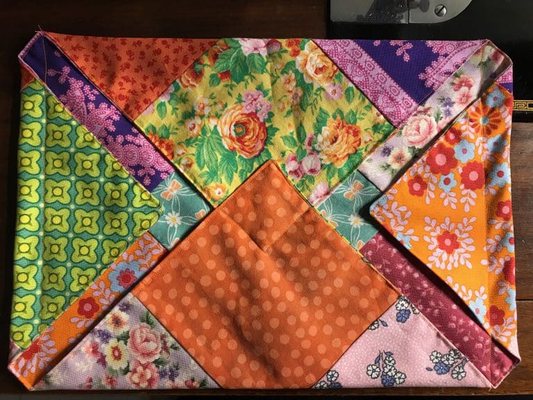 Little Origami Patchwork Bag Tutorial | susies-scraps.com