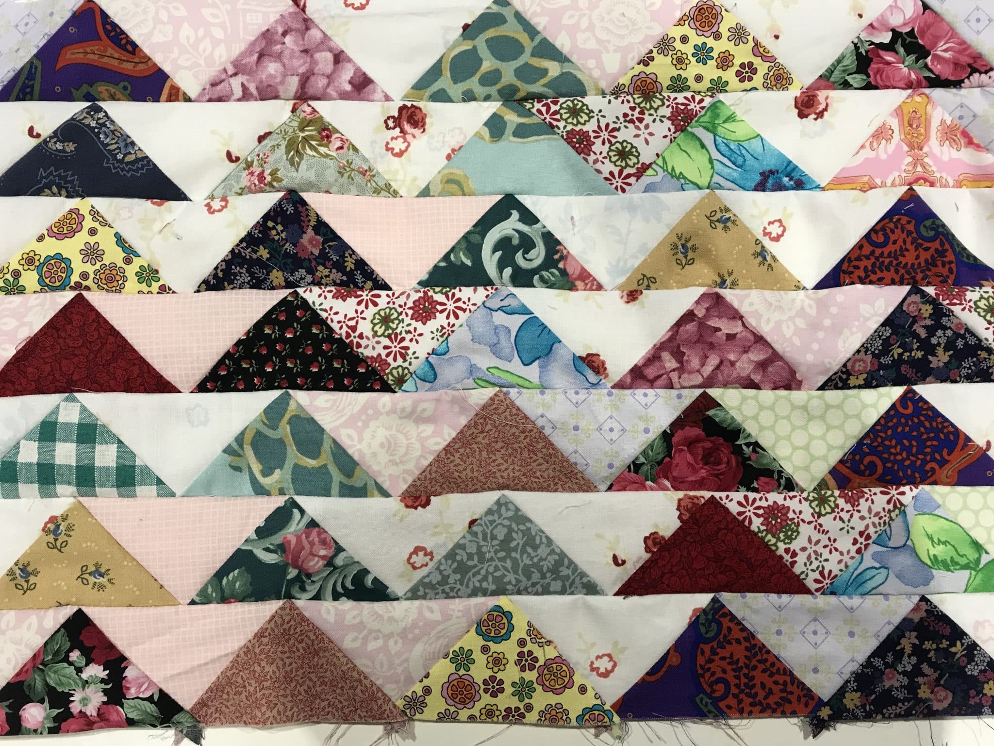 Flying Geese Antique Style | susies-scraps.com