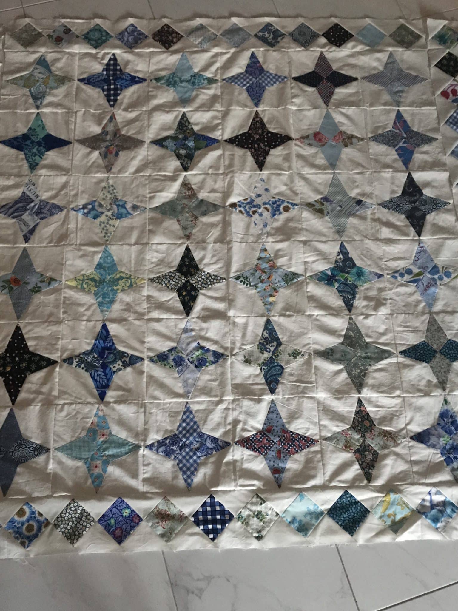 Periwinkle Blues Quilt – Part 2 | susies-scraps.com