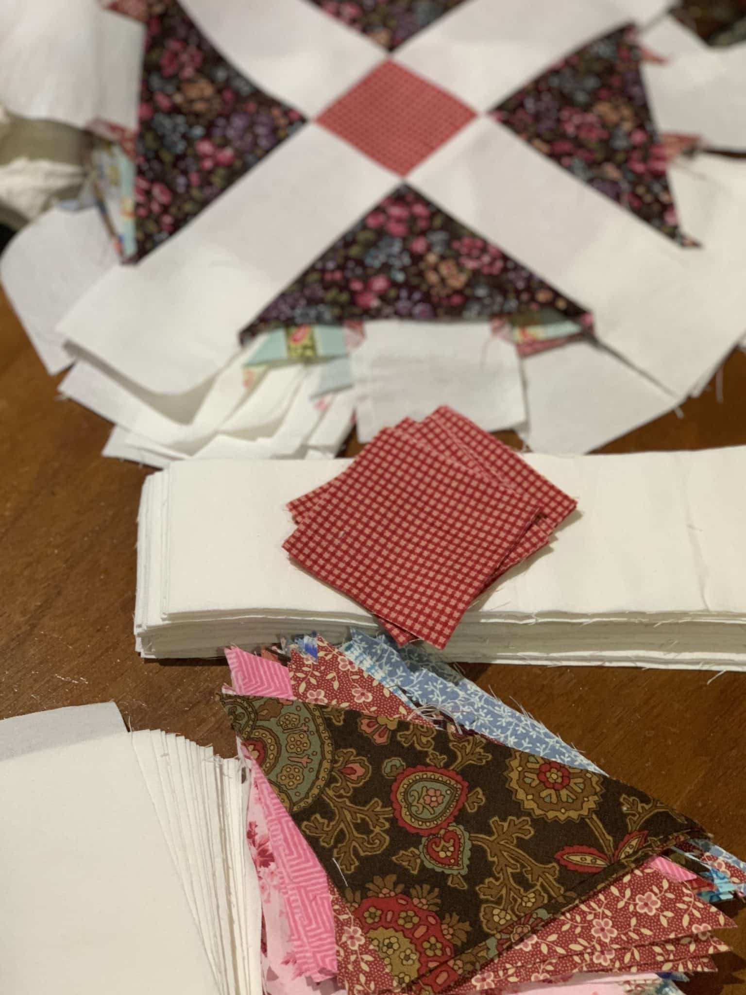 Old Italian Block Progress and Setting | susies-scraps.com