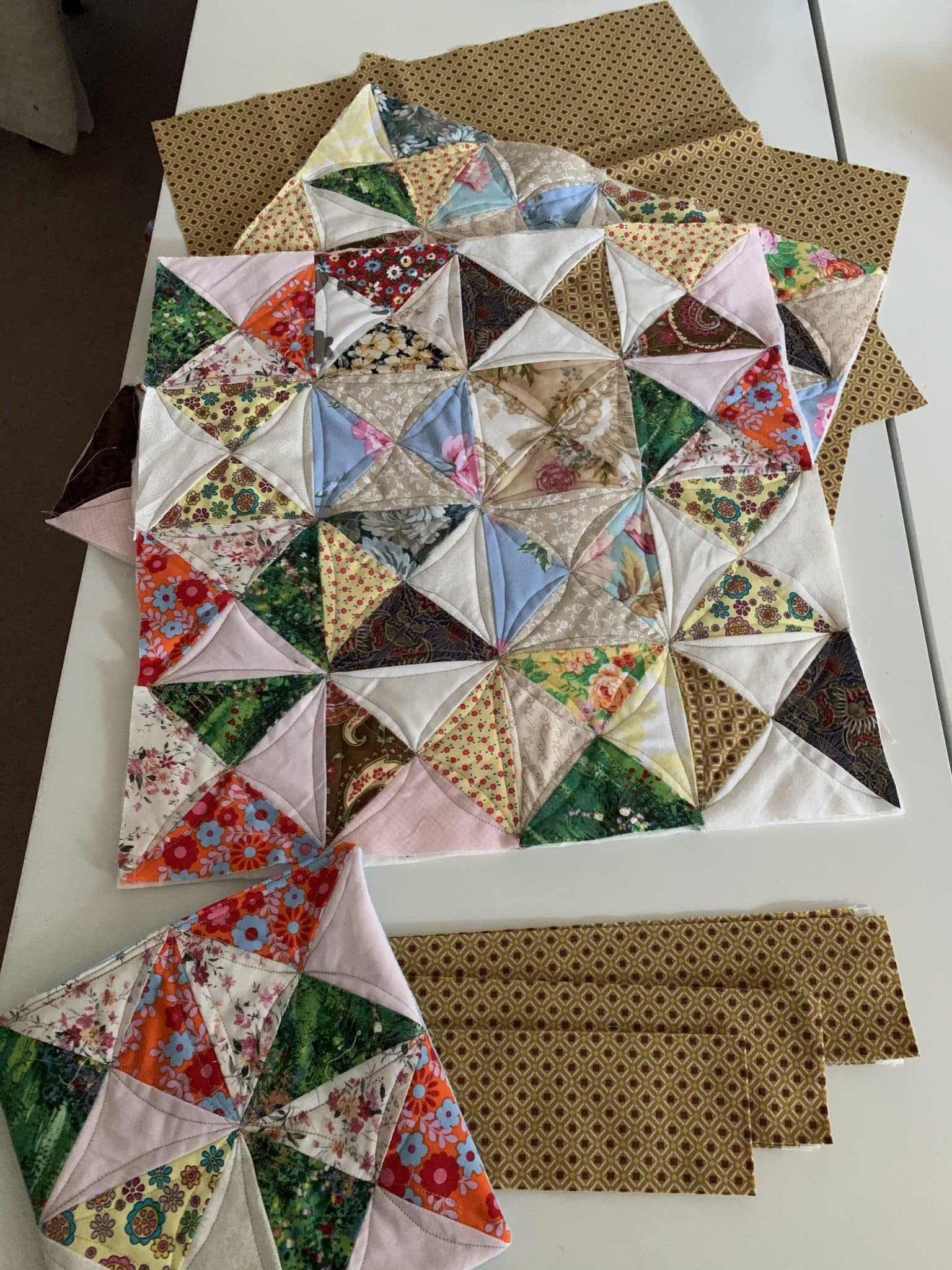 Patchwork Backpack Sashiko Style | susies-scraps.com