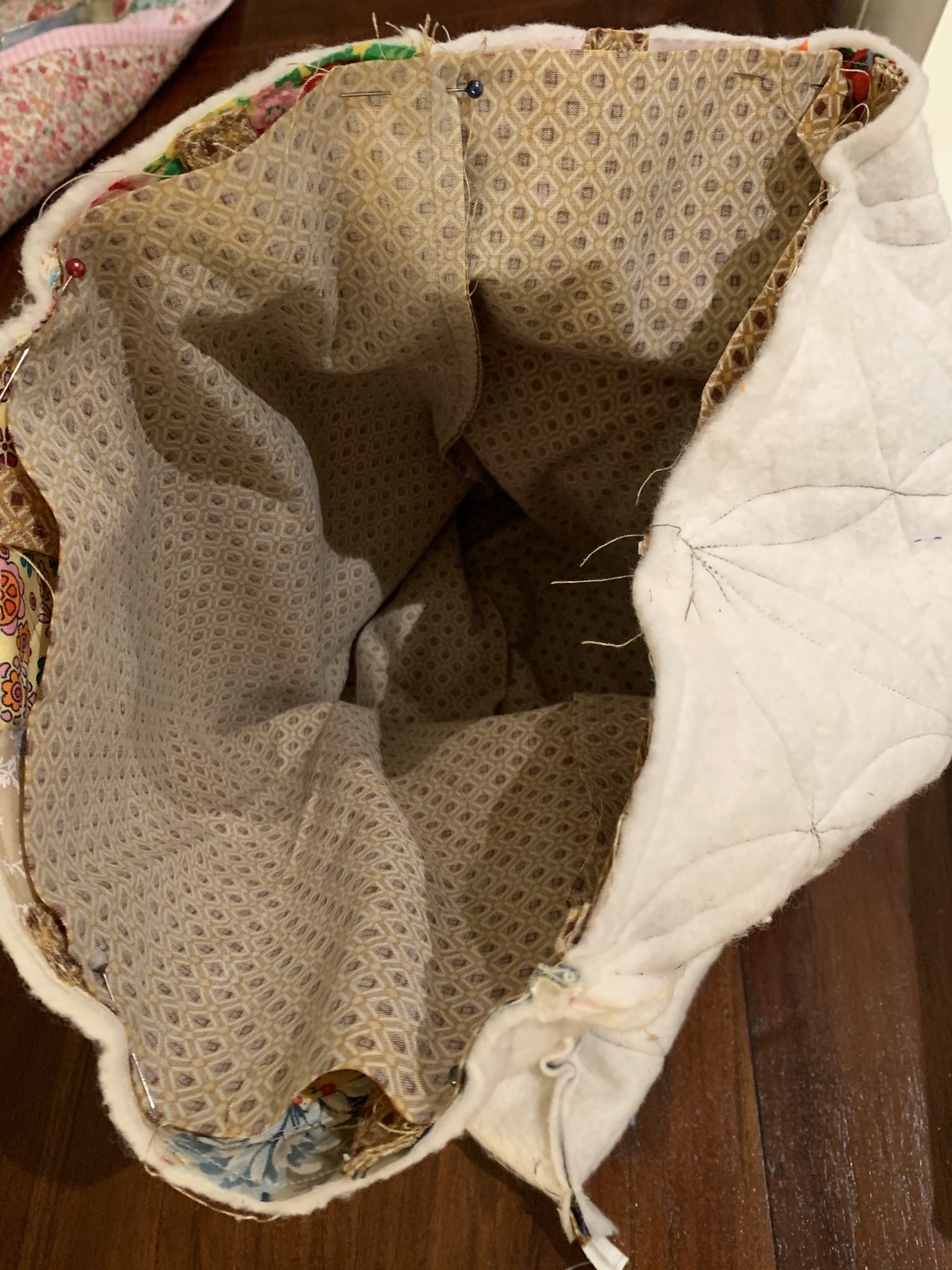 Patchwork Backpack Sashiko Style | susies-scraps.com