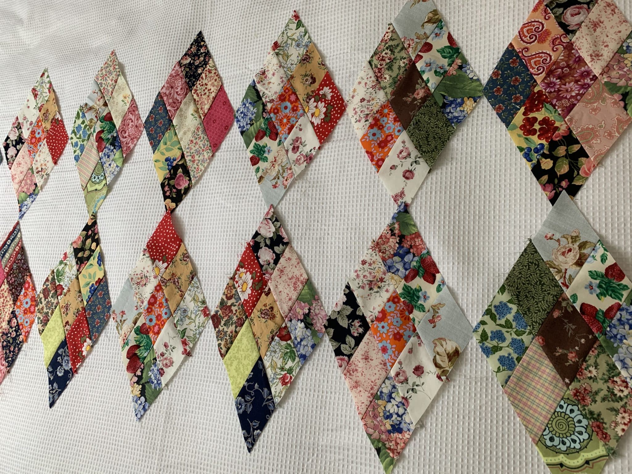 Scrappy Diamonds Blocks | susies-scraps.com