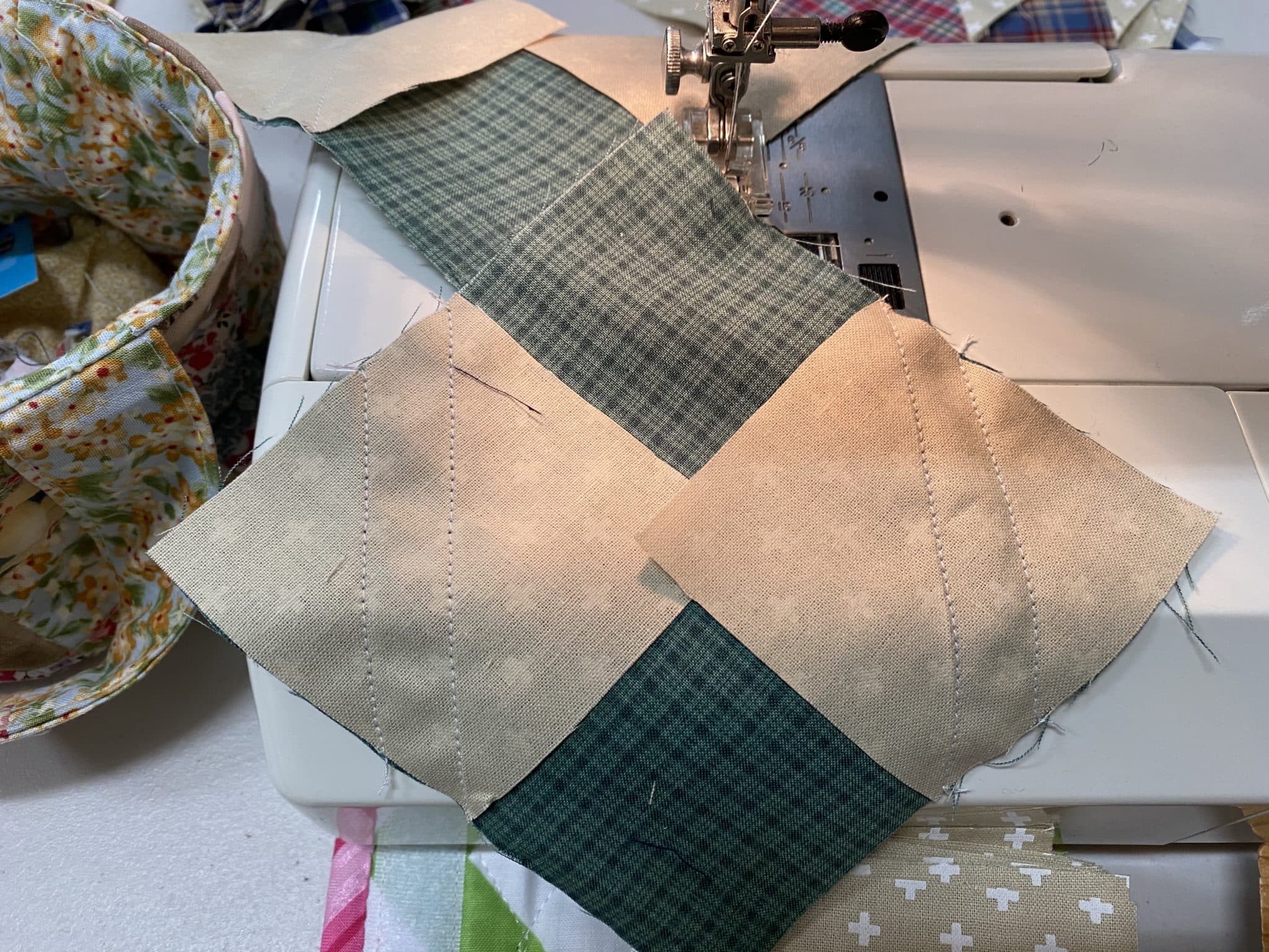 Lessons in Lozenges Quilt Blocks | susies-scraps.com