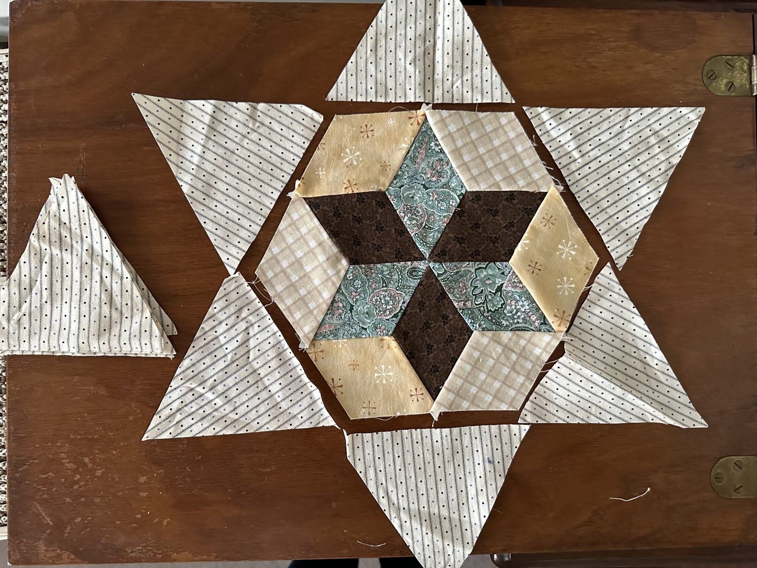 Star Points for Hexagon Stars Antique Inspired – Part 3 Star in a Star ...
