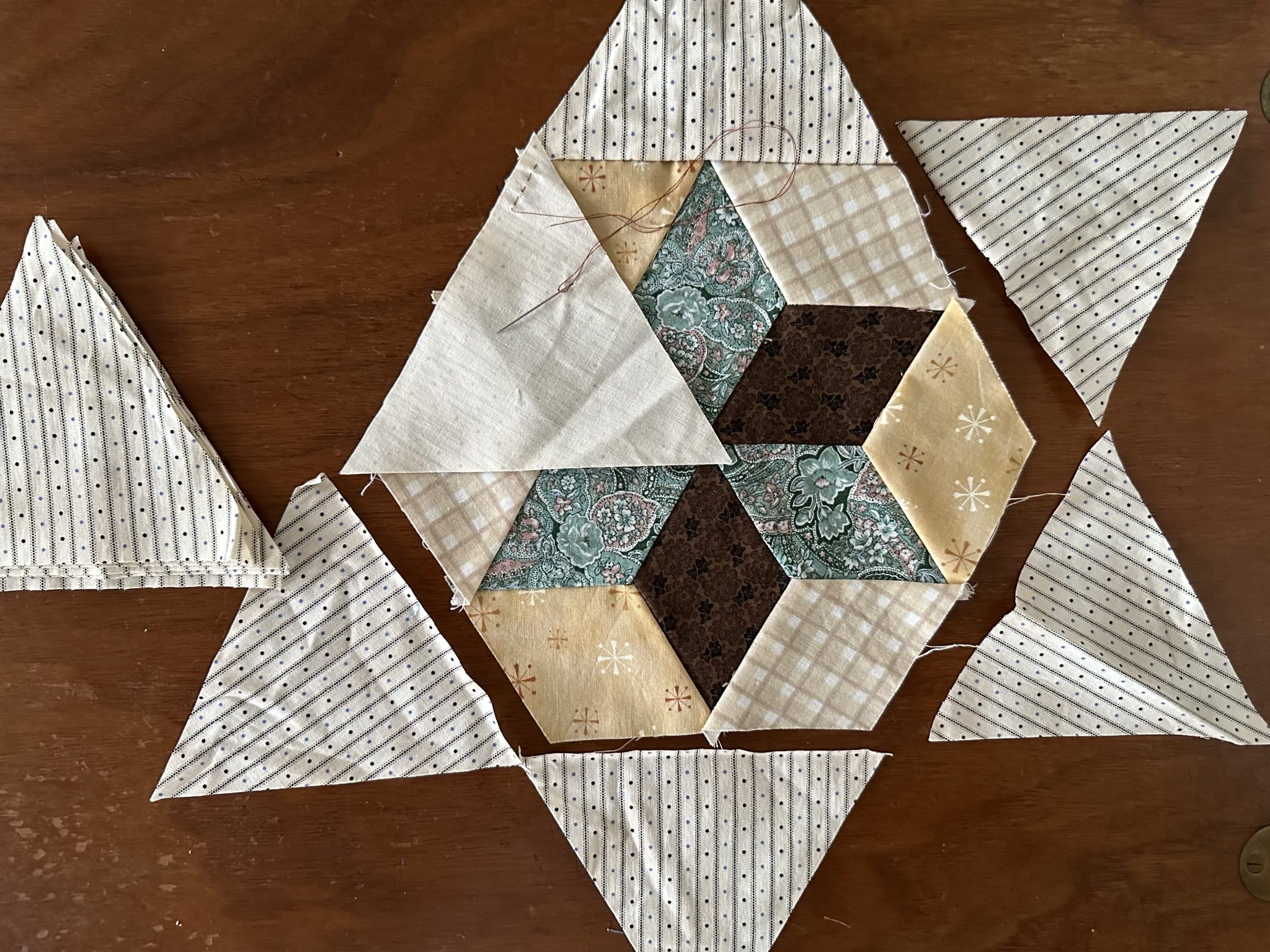 Star Points for Hexagon Stars Antique Inspired – Part 3 Star in a Star ...