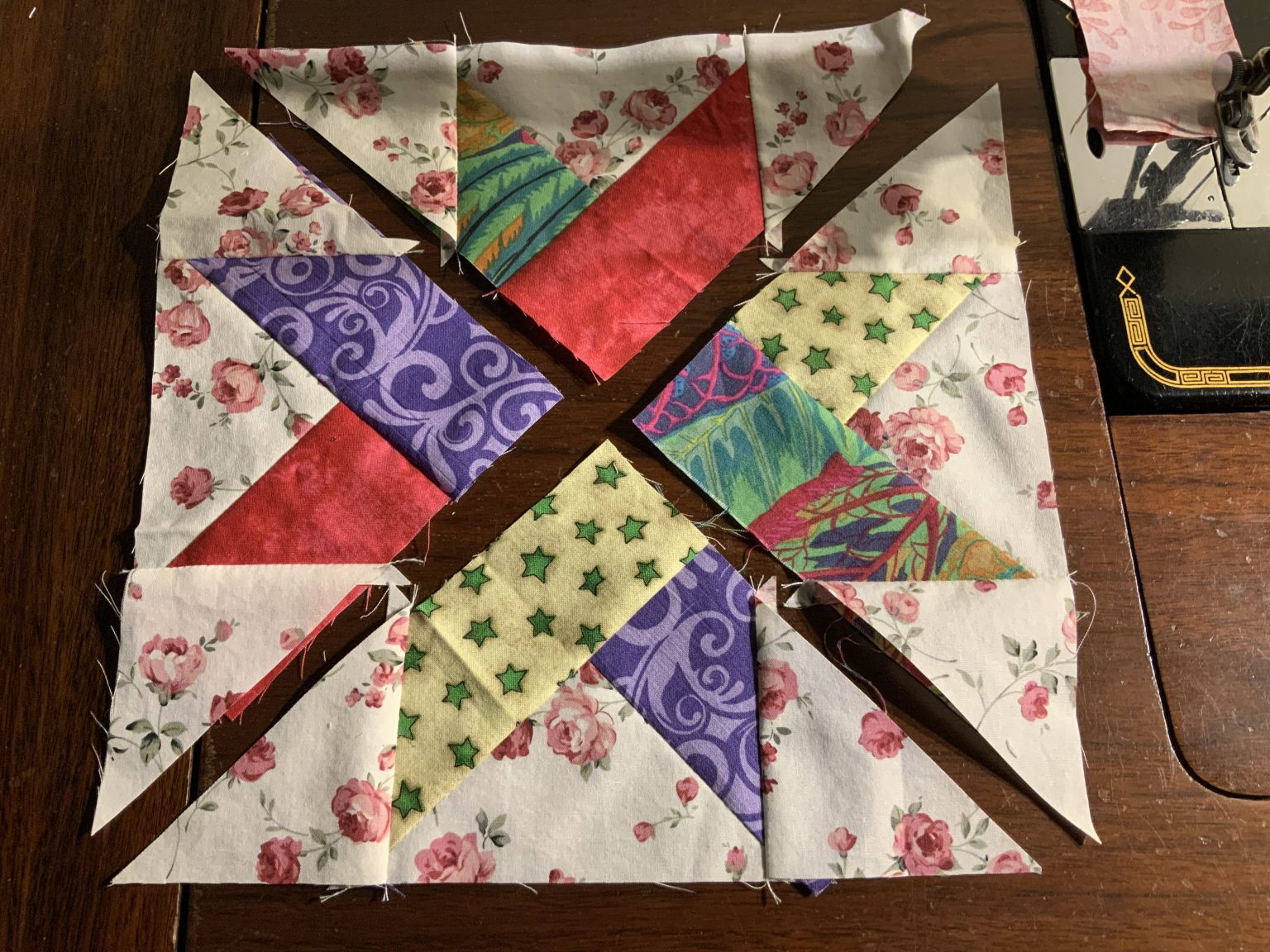 Woven Star Quilt Block Made Easy | susies-scraps.com