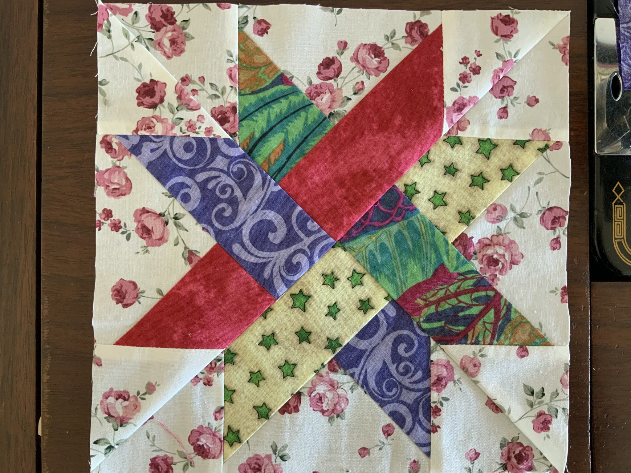 Woven Star Quilt Block Made Easy | susies-scraps.com