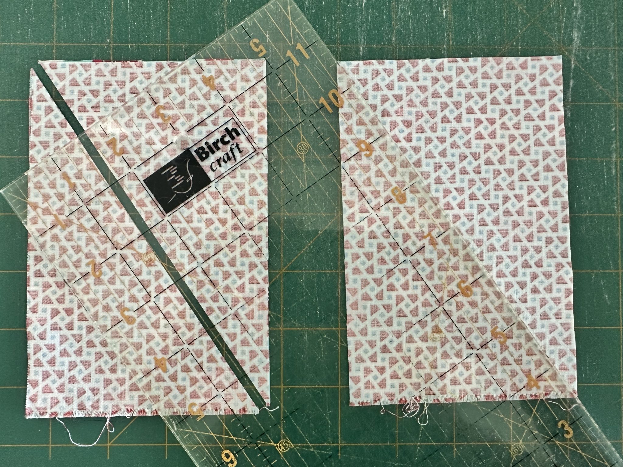 Crazy Little Triangles Block | susies-scraps.com