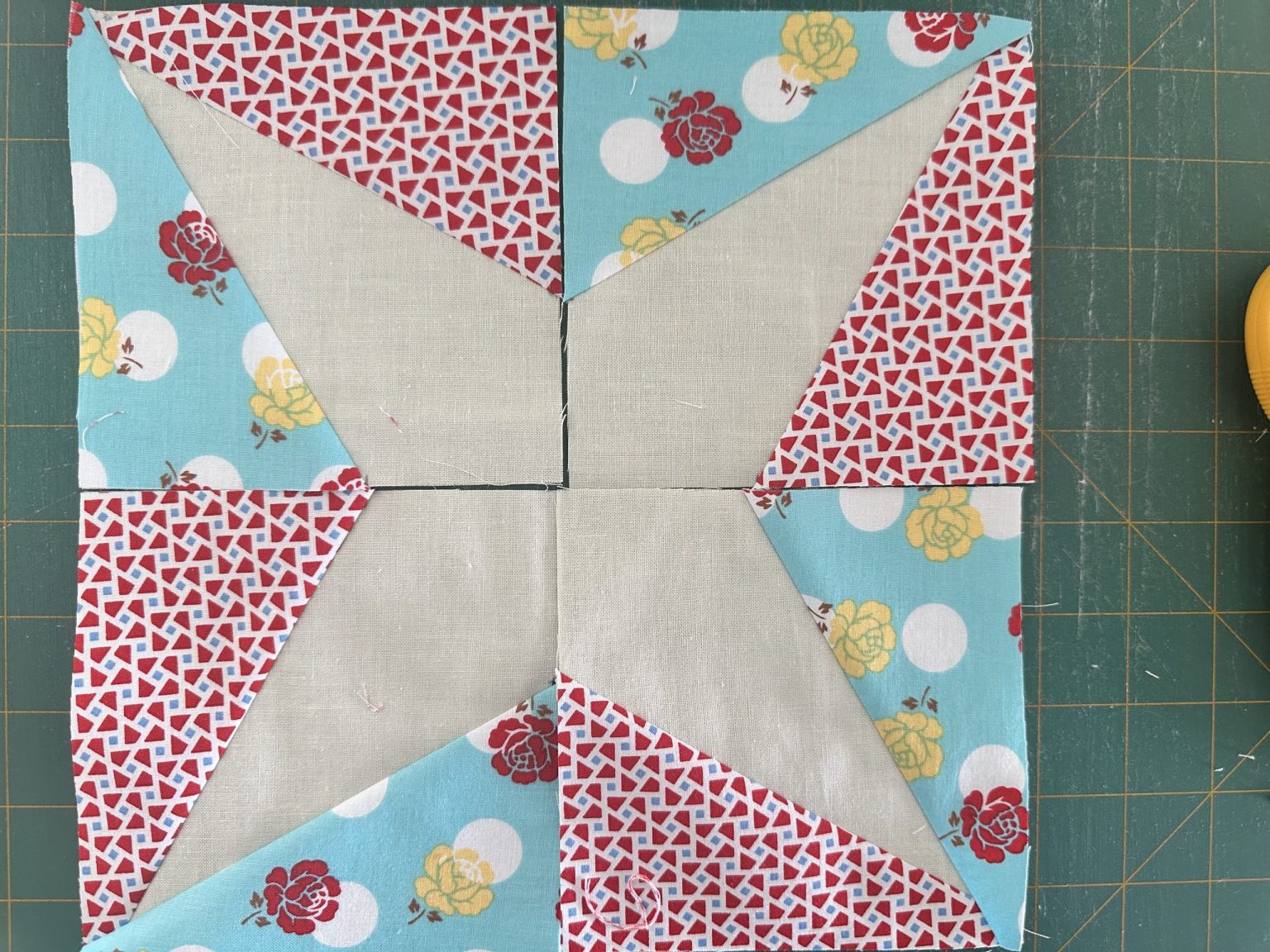 Crazy Little Triangles Block | susies-scraps.com